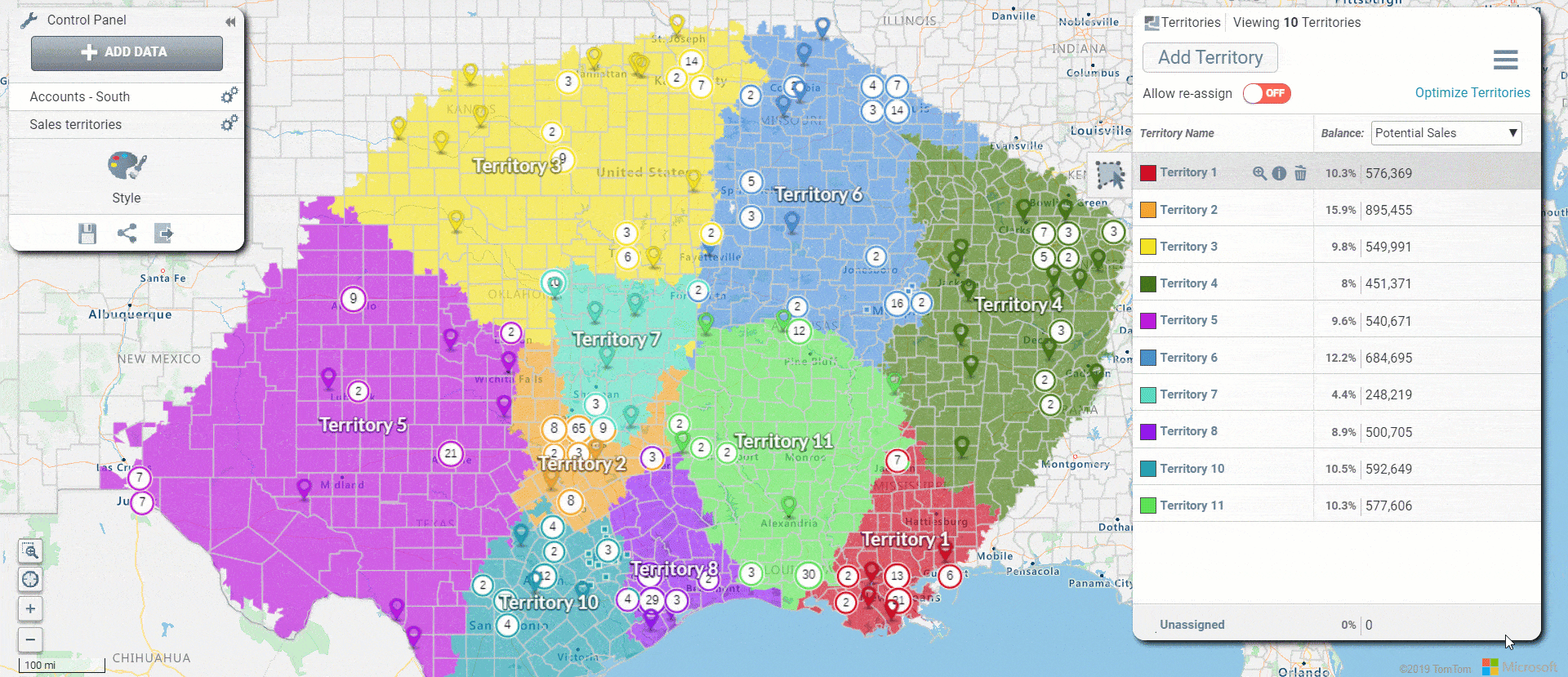 Sales Territory Alignment Software | eSpatial